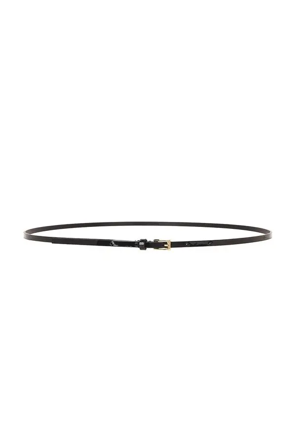 TOM FORD Patent Calfskin Leather Belt - Black