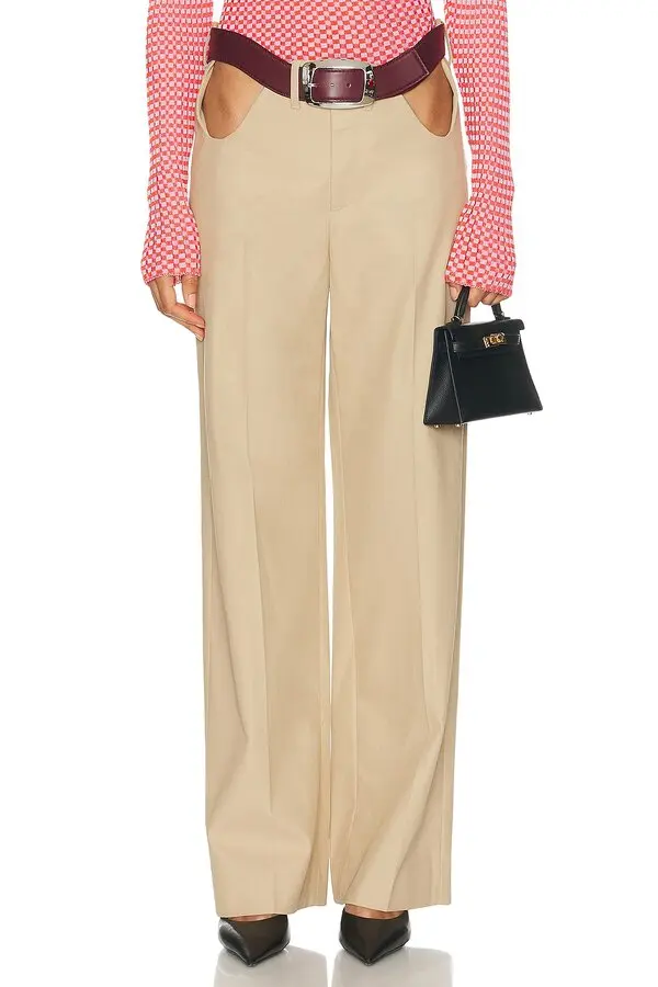 JEAN PAUL GAULTIER Chino Pant In Beige - Light Beige