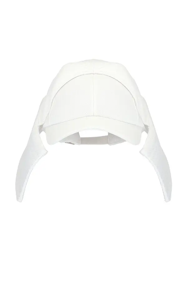 JEAN PAUL GAULTIER Drill Bob Marine Cap - White