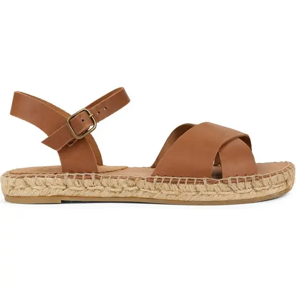 Penelope Chilvers Campo Ankle Strap Espadrille Platform Sandals - Tan