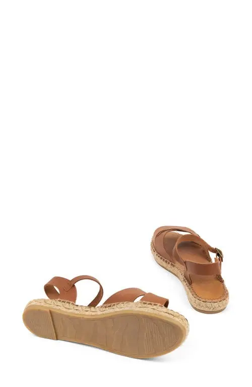 Penelope Chilvers Campo Ankle Strap Espadrille Platform Sandals - Tan