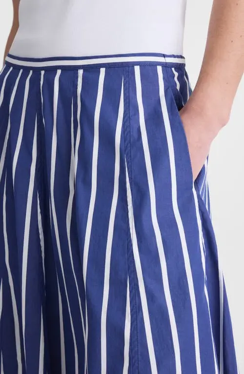 Madewell A-line Poplin Midi Skirt