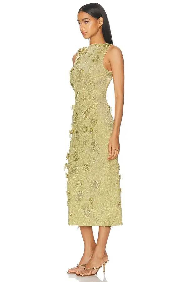 Cult Gaia Kivu Metallic Dress