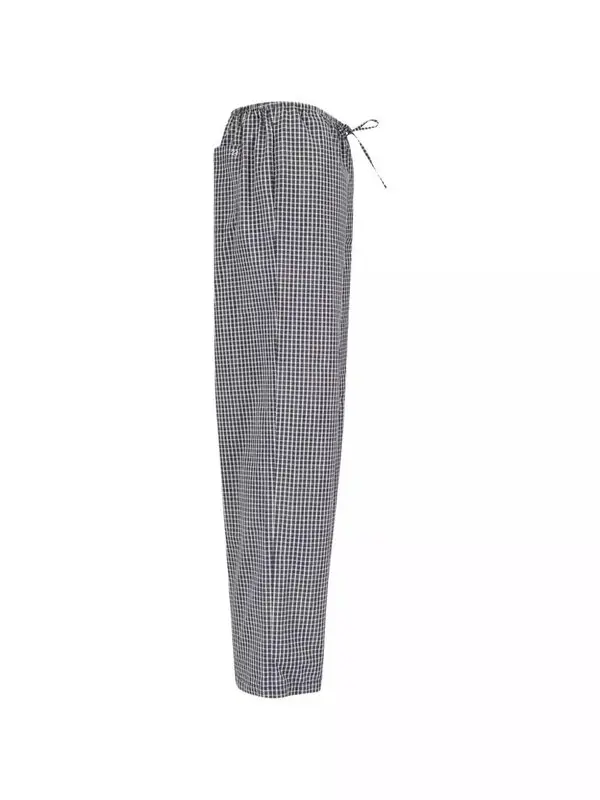 DUNST Check-pattern Trousers - Blue