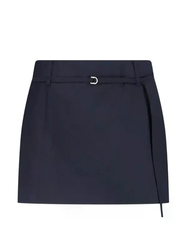DUNST Belted Mini Skirt - Blue