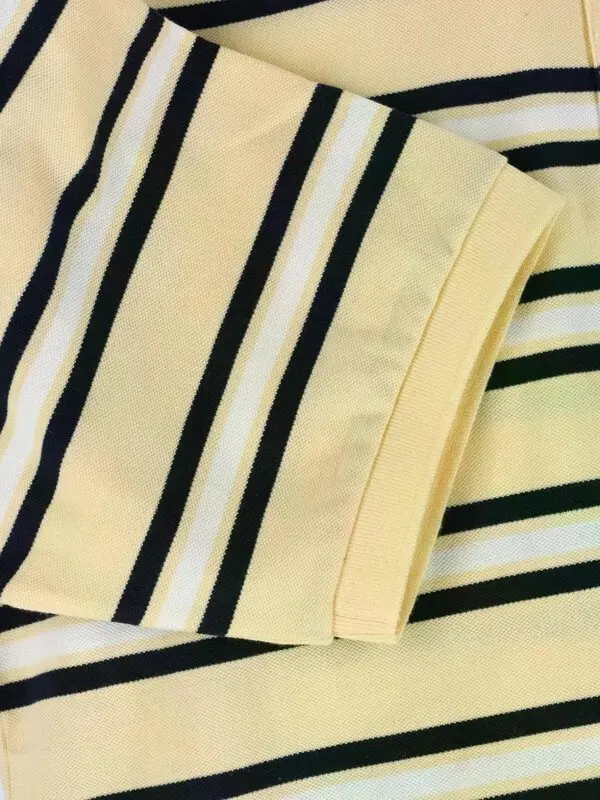 DUNST Striped Polo Shirt - Yellow
