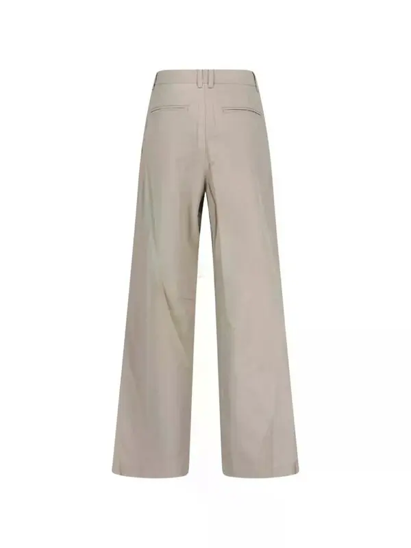 DUNST Pleated Wide-leg Trousers - Neutrals