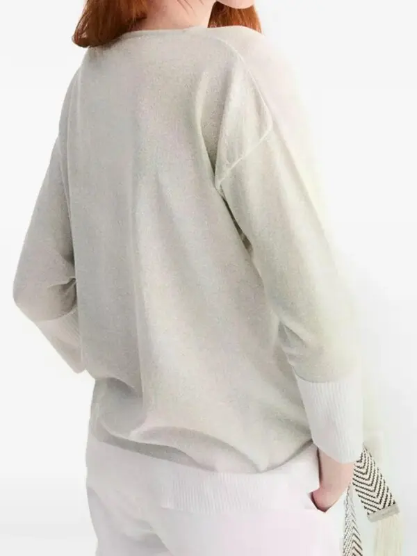 BIANCALANCIA Ribbed-trim Drop-shoulder Sweater