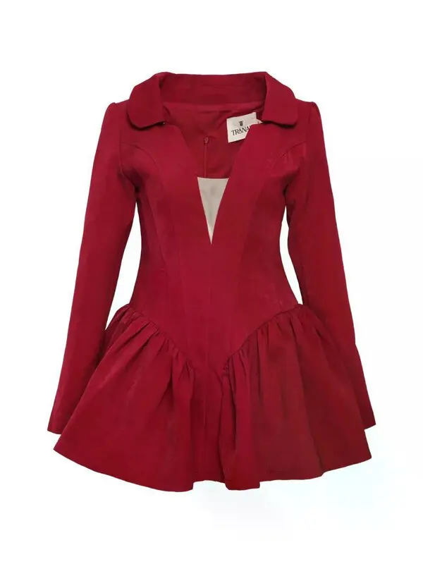 KENZIE KLAMBIE Fit-and-flare Mini Dress - Red