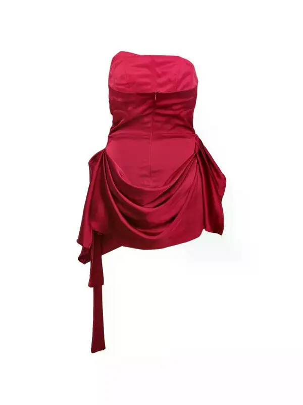 KENZIE KLAMBIE Strapless Ruched Mini Dress