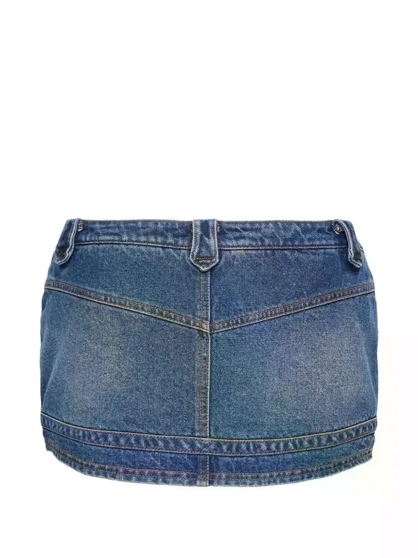 KENZIE KLAMBIE Panelled Mini Skirt With Zip Detail