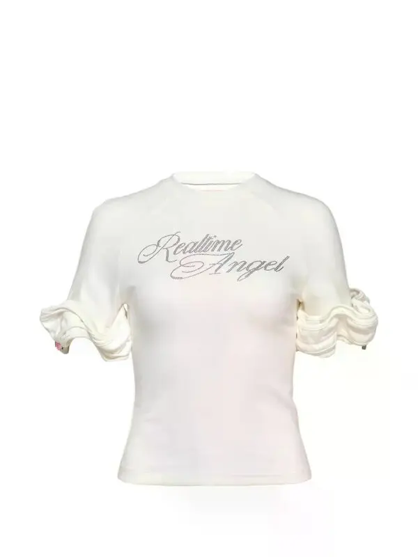 SULTRY VIRGIN Ruffle-cuff T-shirt