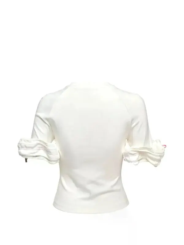 SULTRY VIRGIN Ruffle-cuff T-shirt