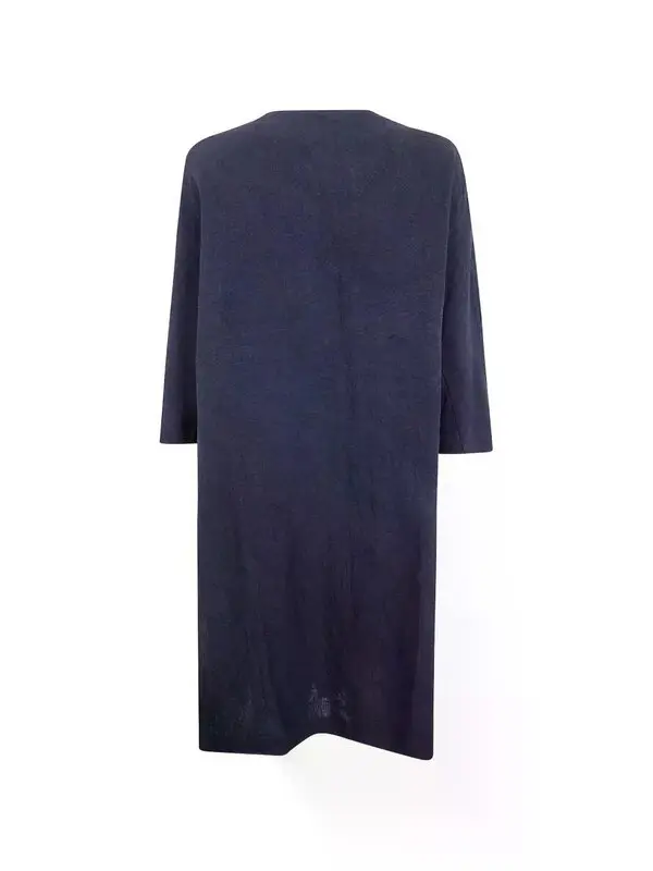 DANIELA GREGIS Crochet-button Linen Coat