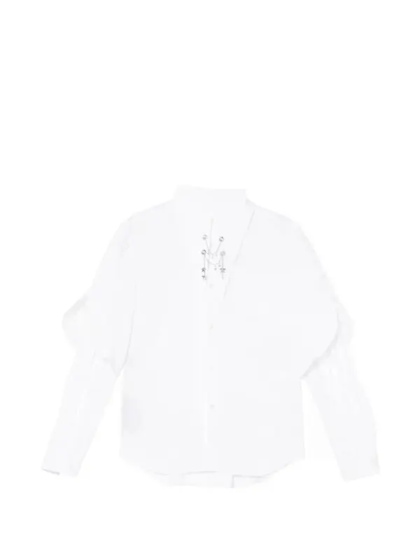 Noir Kei Ninomiya Embellished Shirt - White