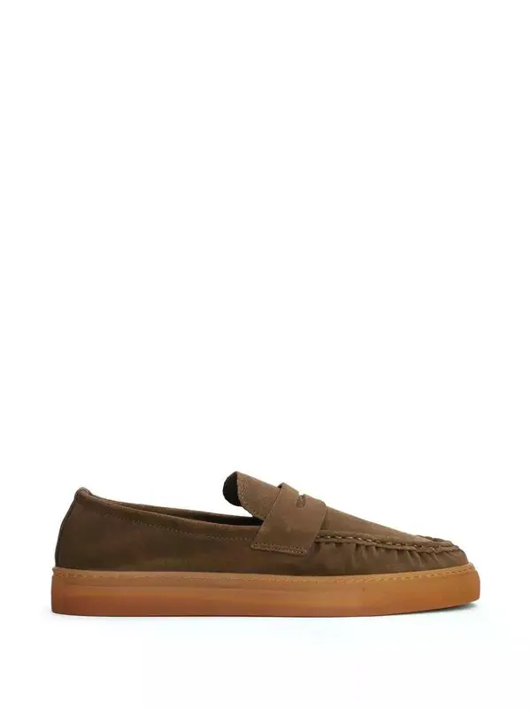 SUMMERY COPENHAGEN Suede Penny Loafers