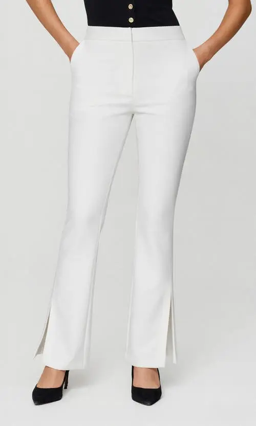 Generation Love Benita Slit Full Length Trousers - White