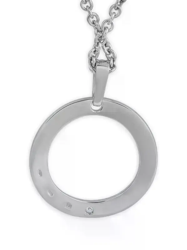 BVLGARI 18k White Gold Diamond Pendant Necklace