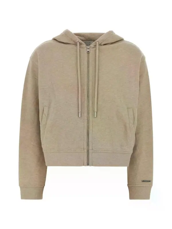 Maison Kitsuné Zip-up Hoodie - Neutrals