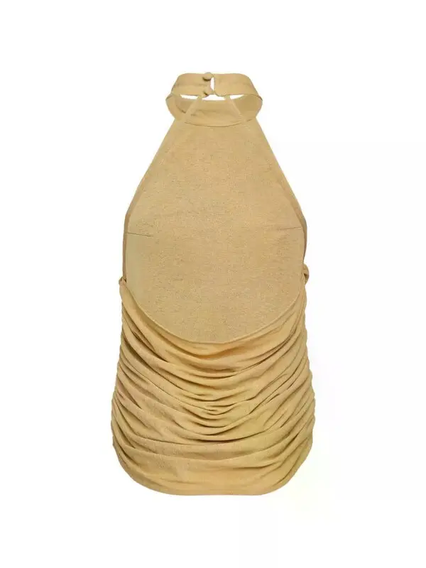 KENZIE KLAMBIE Draped Halter-neck Top