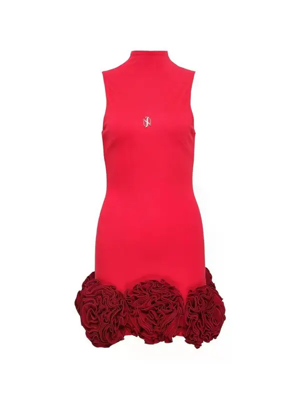 KENZIE KLAMBIE Ruffled-hem Sleeveless Mini Dress