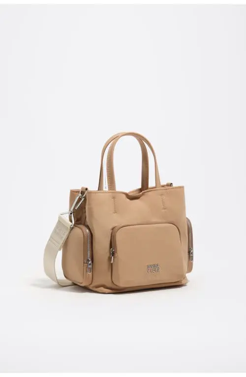 Bimba Y Lola Mini Nylon Pocket Bag - Camel
