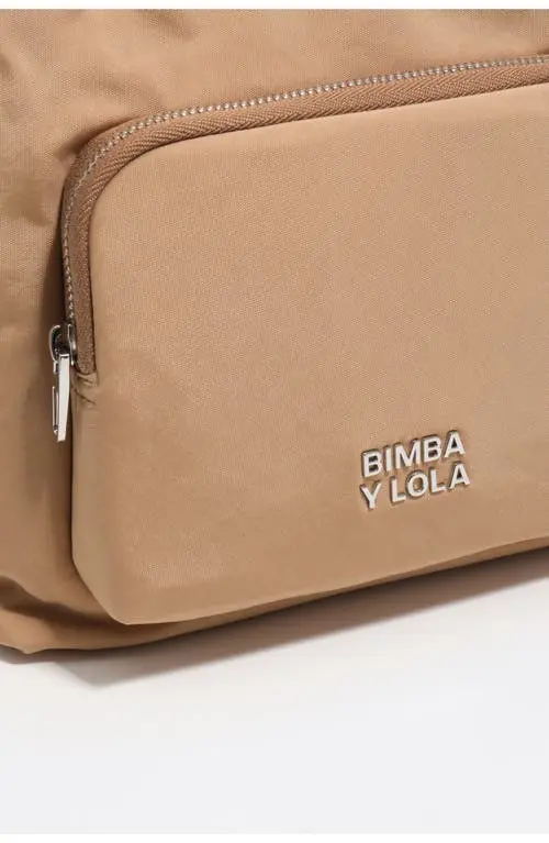 Bimba Y Lola Mini Nylon Pocket Bag - Camel