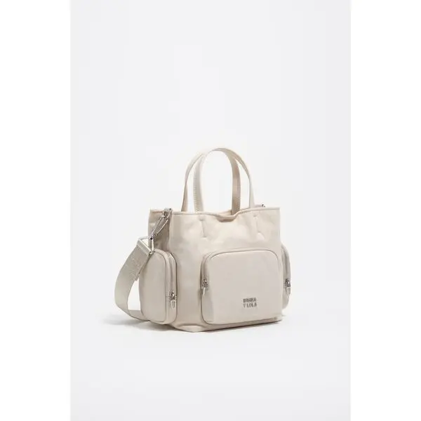 Bimba Y Lola Mini Nylon Pocket Bag - Stonewhite