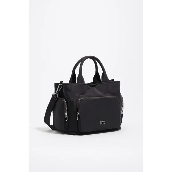 Bimba Y Lola Medium Nylon Multiposition Crossbody Bag - Graphite