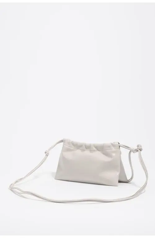 Bimba Y Lola Leather Mini Pouch Bag - Ivory