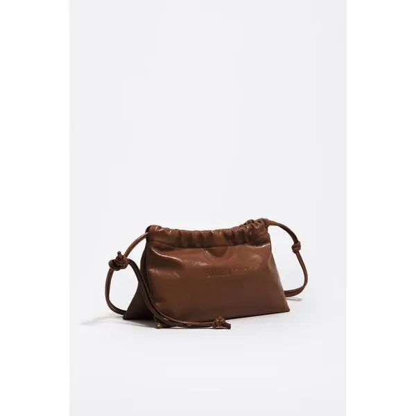Bimba Y Lola Leather Mini Multi-strap Bag - Moka