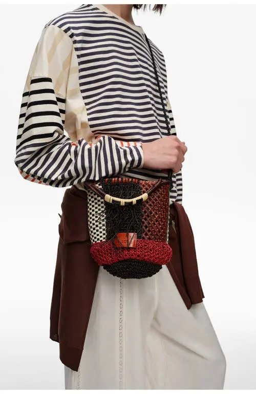 Bimba Y Lola Woven Leather Mini Bag