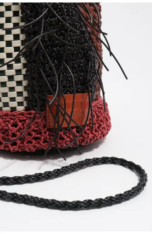 Bimba Y Lola Woven Leather Mini Bag