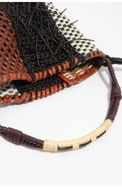 Bimba Y Lola Woven Leather Mini Bag