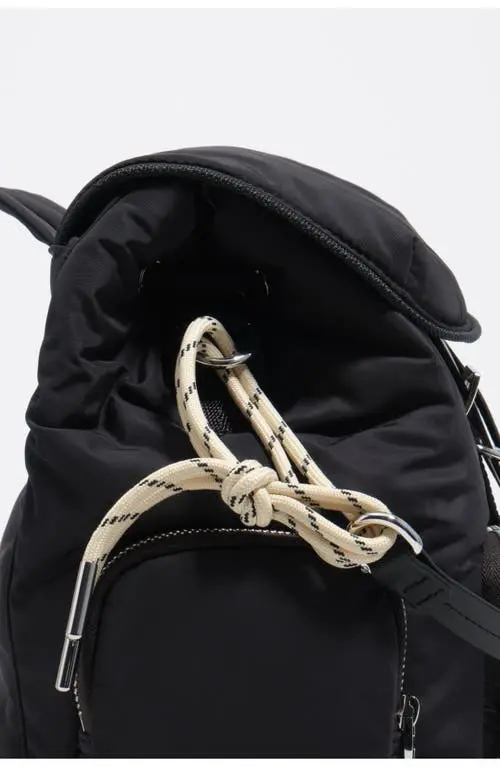 Bimba Y Lola Nylon Pocket Backpack - Dark Anthracite