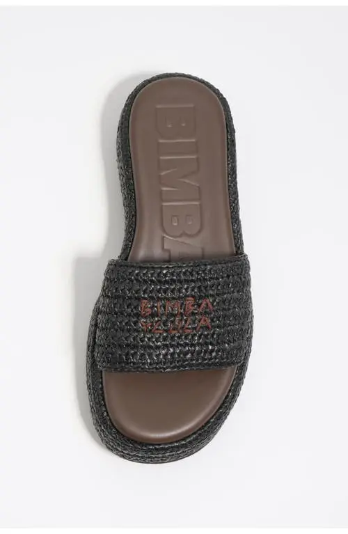 Bimba Y Lola Raffia Platform Sandals