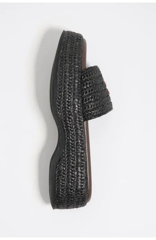 Bimba Y Lola Raffia Platform Sandals