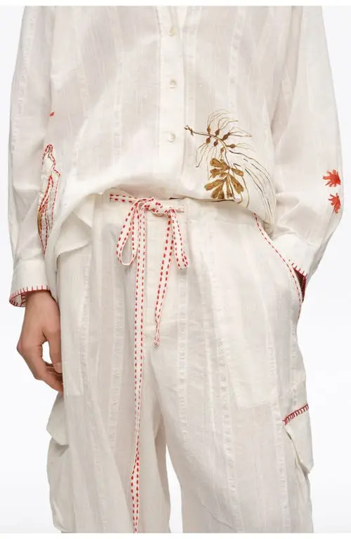 Bimba Y Lola Barrel-leg Cotton Trousers