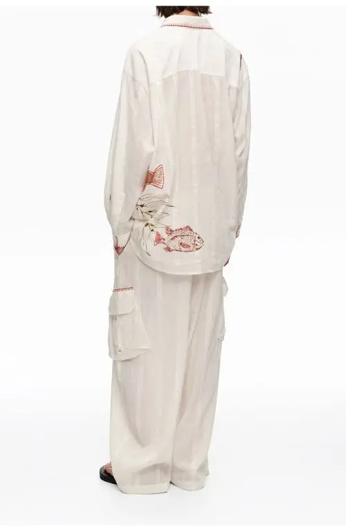 Bimba Y Lola Barrel-leg Cotton Trousers