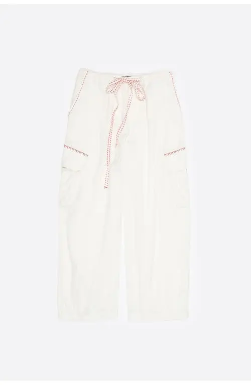 Bimba Y Lola Barrel-leg Cotton Trousers