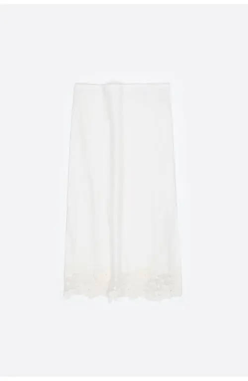 Bimba Y Lola Cotton Lace Midi Skirt