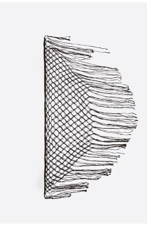Bimba Y Lola Fringed Plaited Shawl - Brown