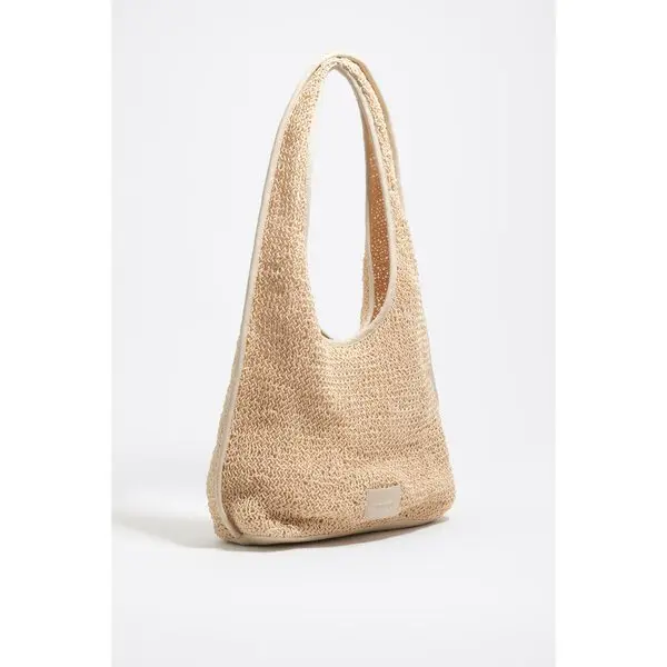 Bimba Y Lola Woven Shoulder Bag - Ivory