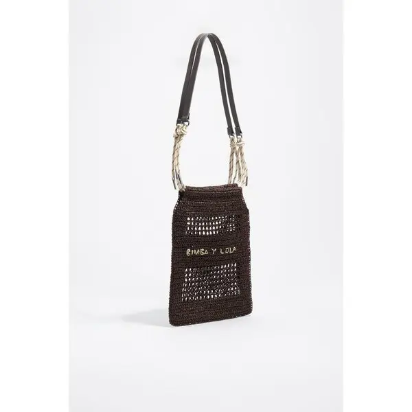 Bimba Y Lola Soft Paper Mini Bag - Chocolate