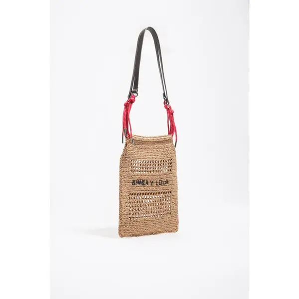 Bimba Y Lola Soft Paper Mini Bag - Natural