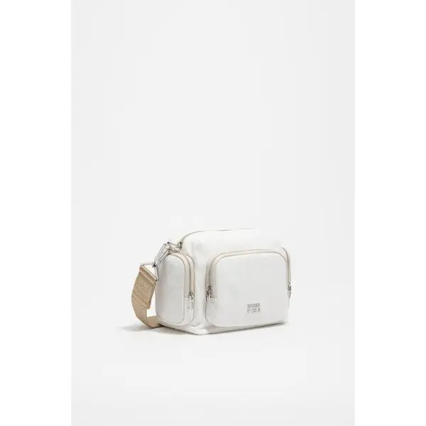 Bimba Y Lola Nylon Mini Utility Bag - White