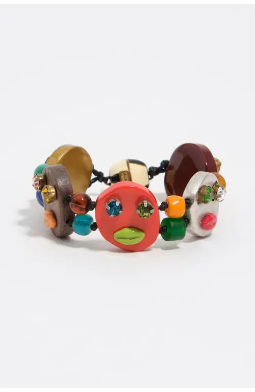 Bimba Y Lola Multicolor Mask And Glass Bracelet