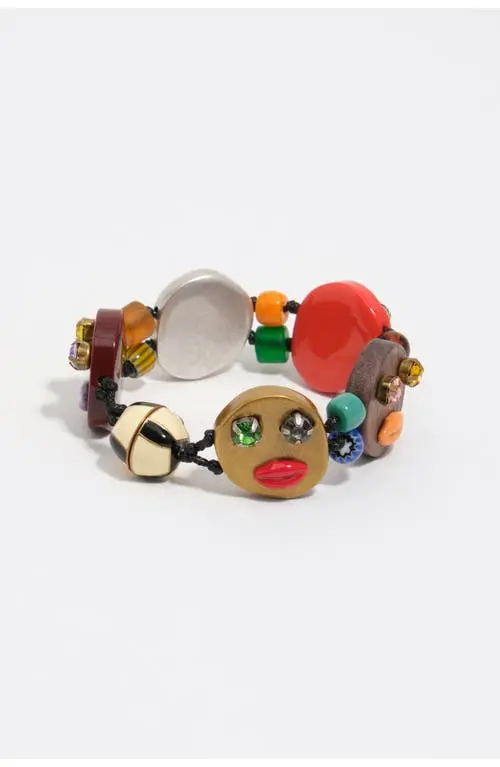 Bimba Y Lola Multicolor Mask And Glass Bracelet