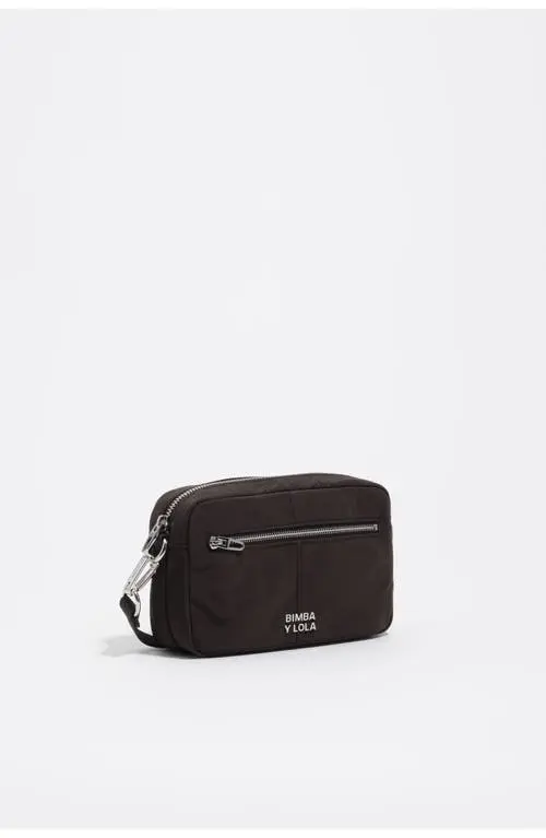 Bimba Y Lola Compact Nylon Crossbody - Charcoal