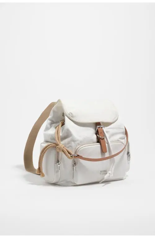 Bimba Y Lola Nylon Multi-pocket Backpack - White